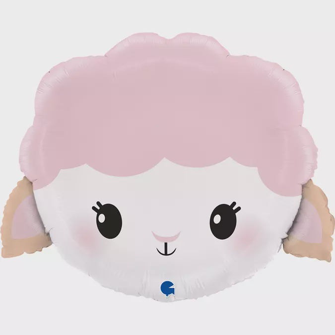 26 Inch Cute Sheep Foil Balloon - Farm Animal Theme Party Decor for Ba ...